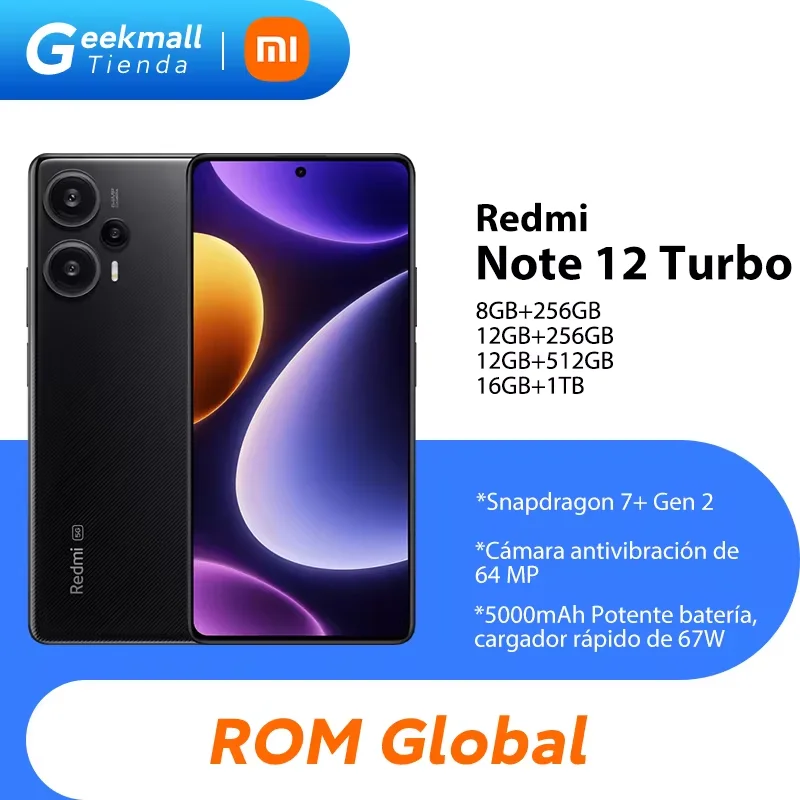 Global-ROM-Xiaomi-Redmi-Note-12-Turbo-5G-120Hz-Pantalla-OLED-Snapdragon ...