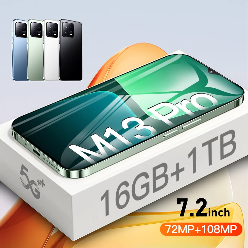 Novo-M13-Pro-Smartphone-5g-7-2-Polegada-Telefone-celulares-smartphones ...