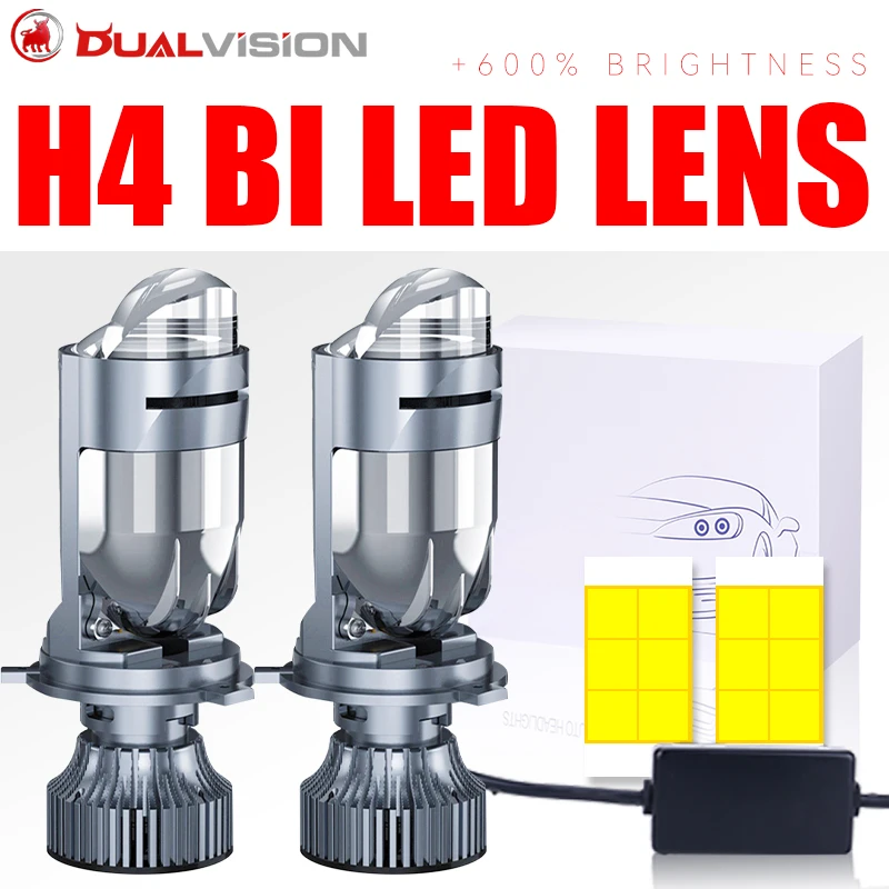 Bullvision-H4-Bi-levou-lente-do-projetor-5570-CSP-LHD-carro-bulbo-autom ...