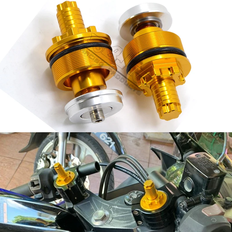 2PCS-Preload-Fork-Cap-Adjusters-For-Kawasaki-Ninja-650R-400R-KLR-650-ER ...