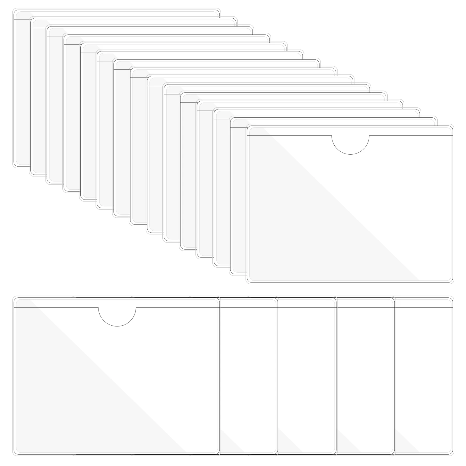 20-30Pcs-Self-Adhesive-Label-Holder-Card-Pockets-Sleeves-Label-Holder ...
