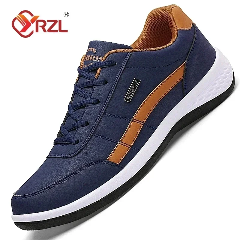 YRZL Men Shoes Spring Autumn Waterproof Walking Sneakers Leisure Male ...