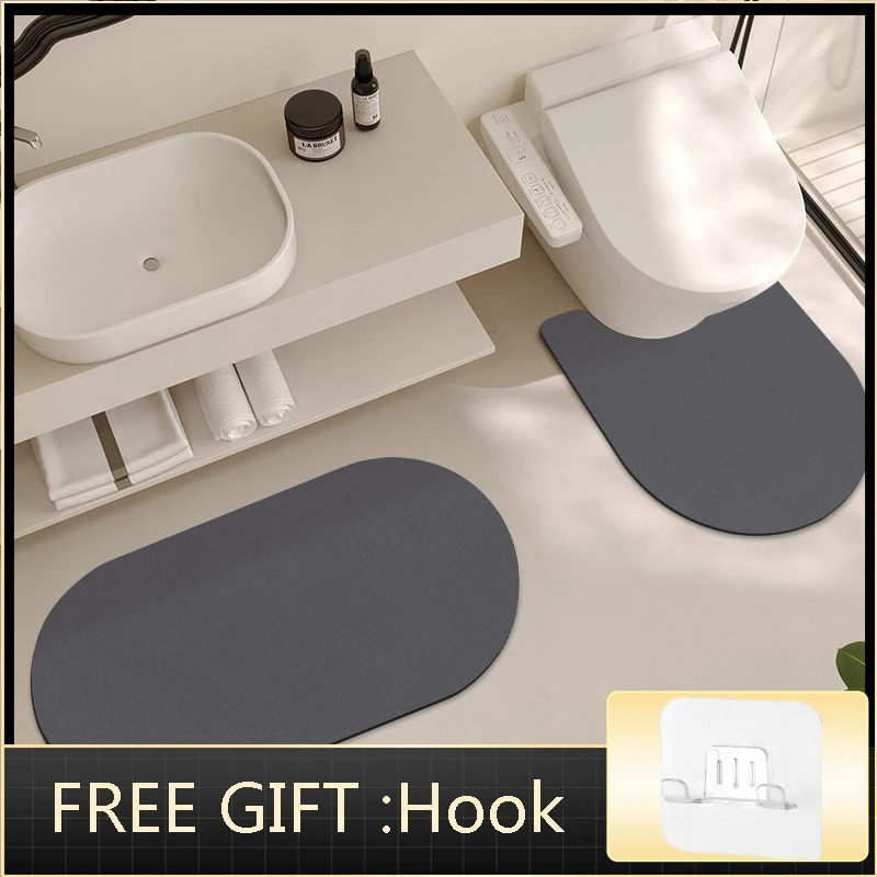 Nappa-Leather-Bathroom-Mat-Bathroom-Super-Absorbent-Bathtub-U-shaped ...