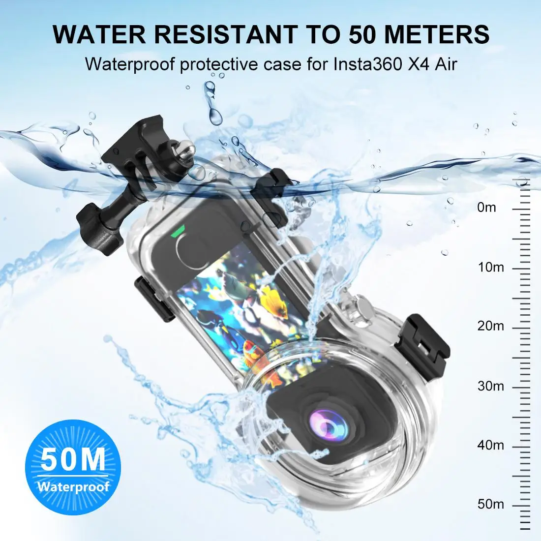 PULUZ Full Invisible Diving Cover For Insta360 X4 Air, 2025 Action ...