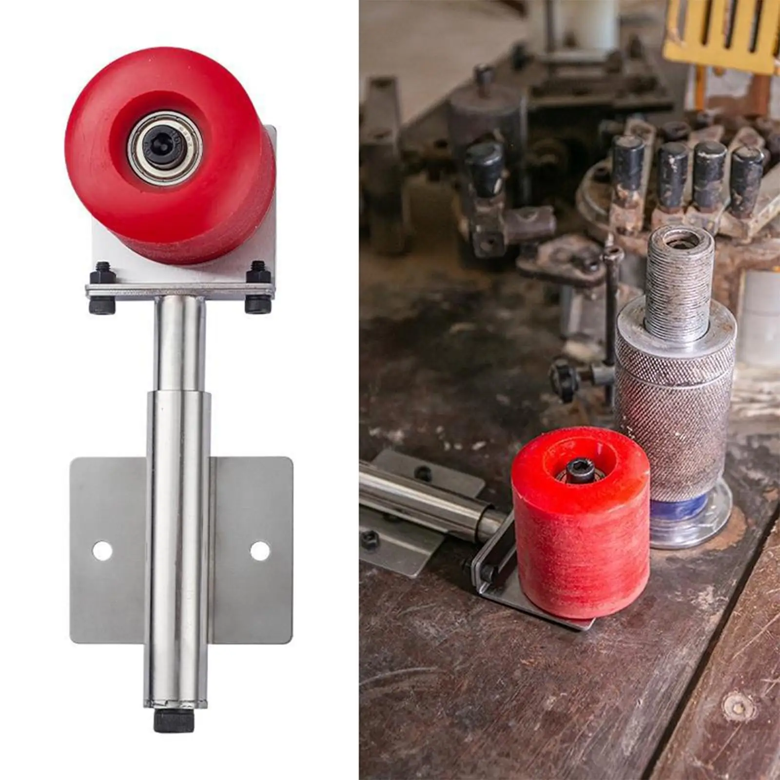 Manual-Edge-Banding-Machine-Pasting-Roller-with-Elastic-Pressure-Wheel ...