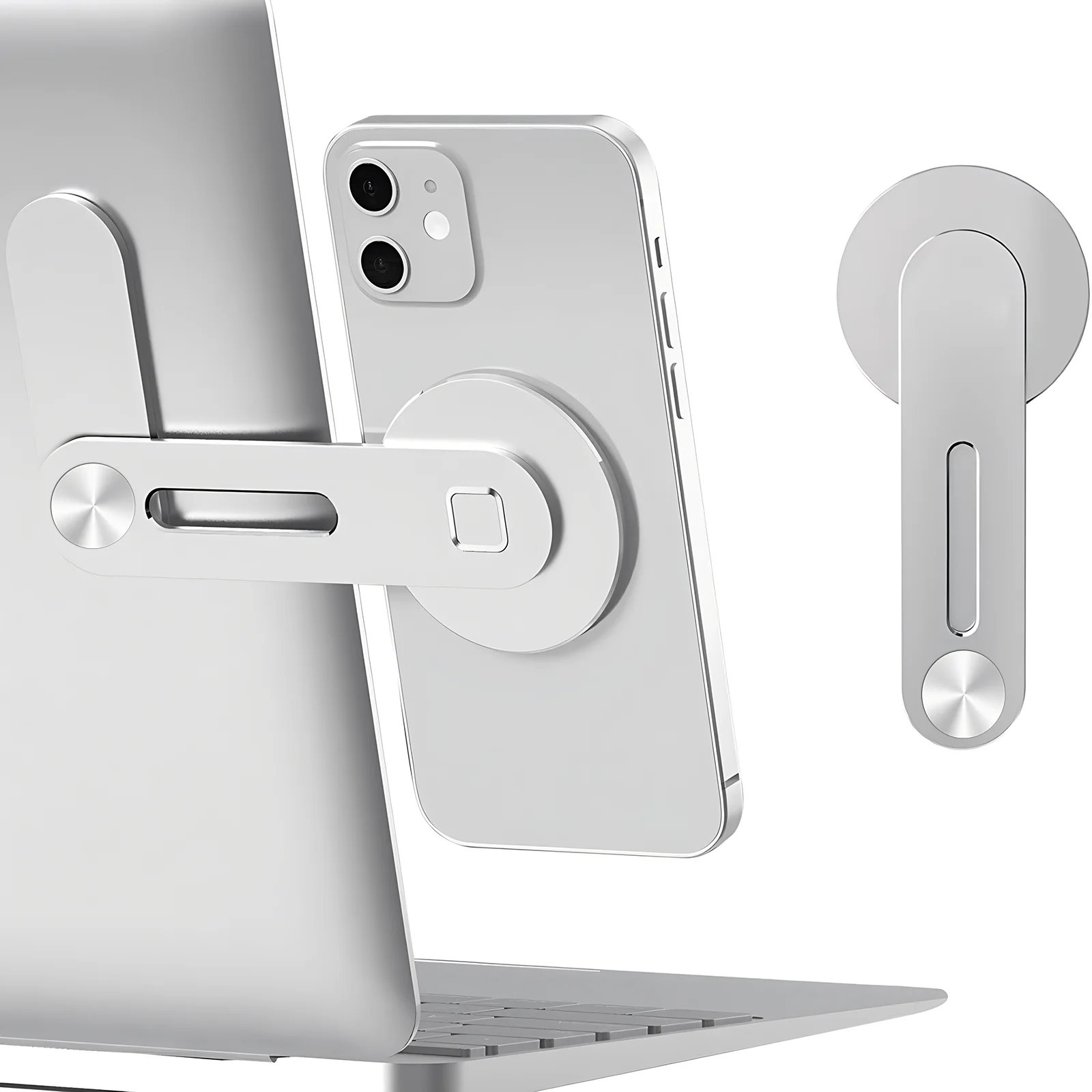 Foldable-Laptop-Phone-Holder-PC-Monitor-Side-Adjustable-MobilePhone ...