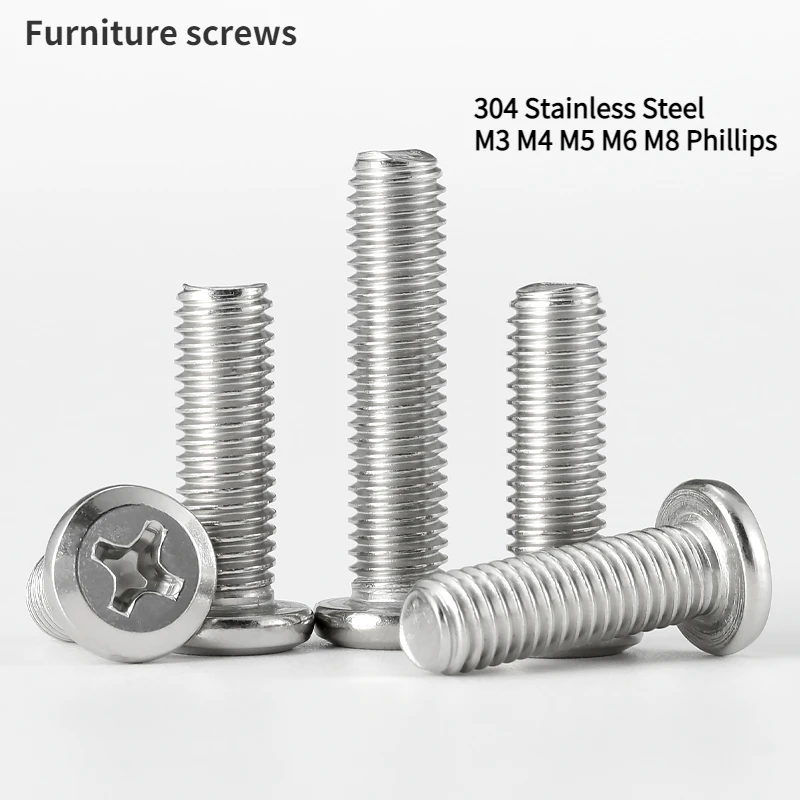 3-30pcs-304-Stainless-Steel-M3-M4-M5-Phillips-Flat-Head-Screws-Splint ...