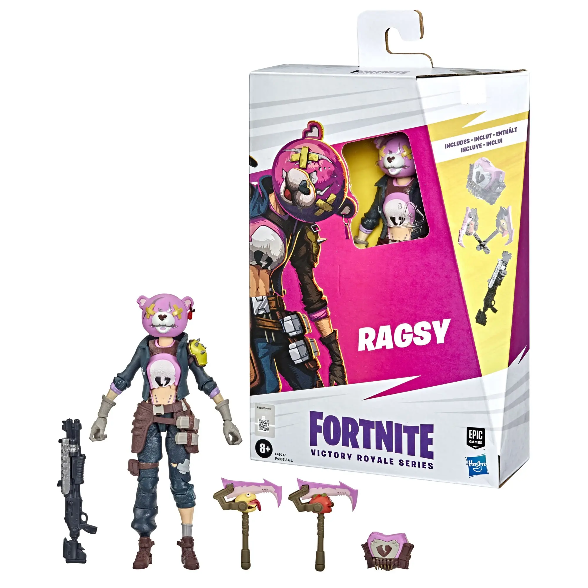 Figura de acción Fortnite Victory Royale Series Ragsy Bushranger Metal ...