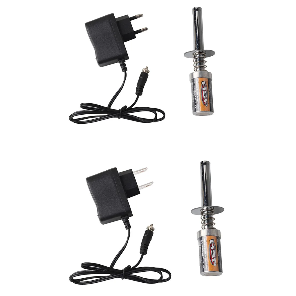 Glow-Plug-Starter-Igniter-1-2V-1800mah-Rechargeable-For-HSP-RedCat-Gas ...