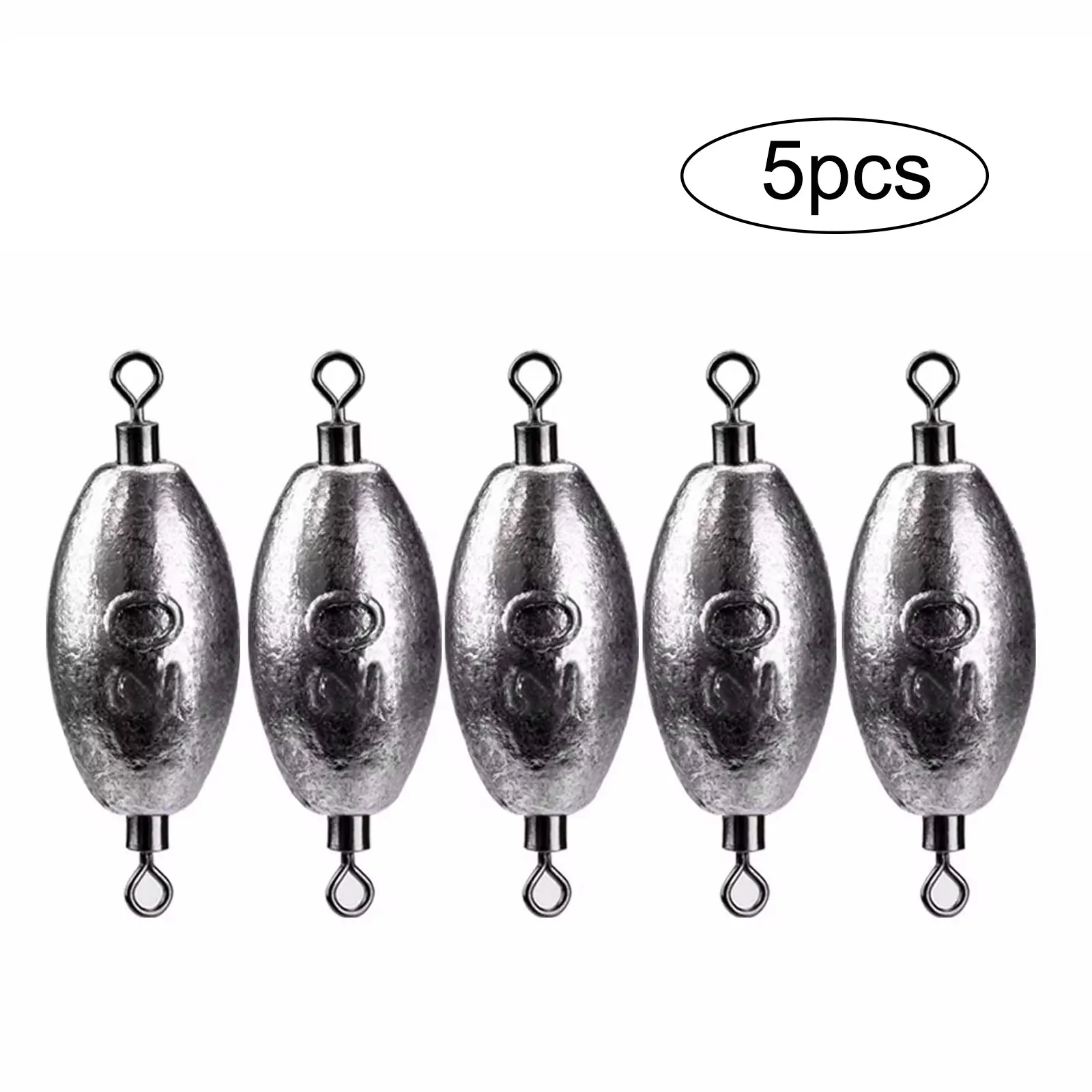 5pcs-20g-Fishing-Lead-Sinkers-15g-30g-40g-Egg-Shape-360-Rotation ...