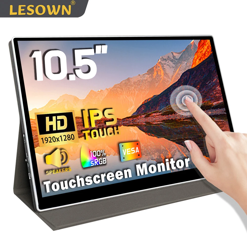 LESOWN-100-sRGB-Wide-Monitor-Protable-Touch-Screen-USB-C-10-5-inch-HDMI ...