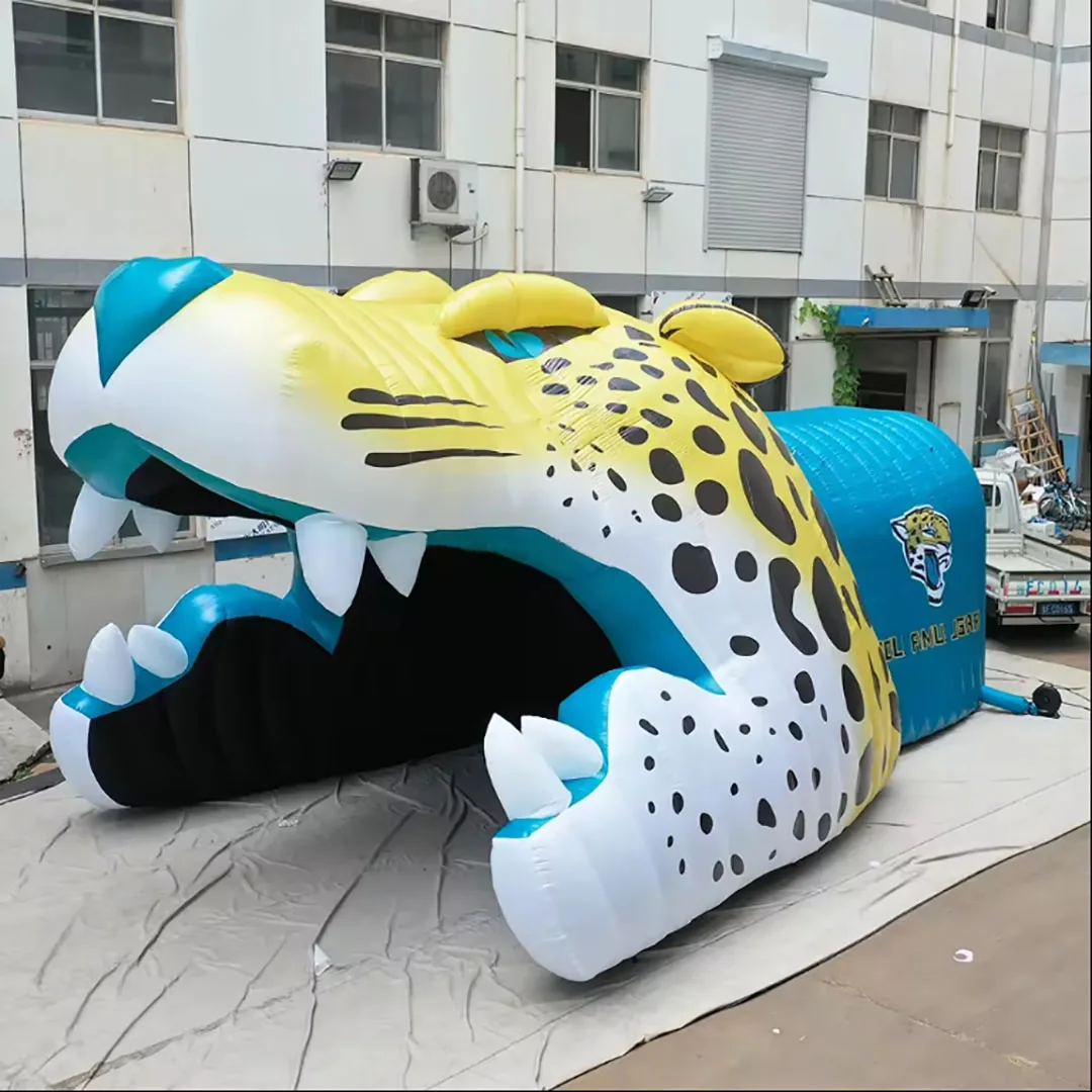 Giant-Inflatable-Tiger-Arch-Air-Blow-Cartoon-Animal-Mouth-Tunnel-Doom ...