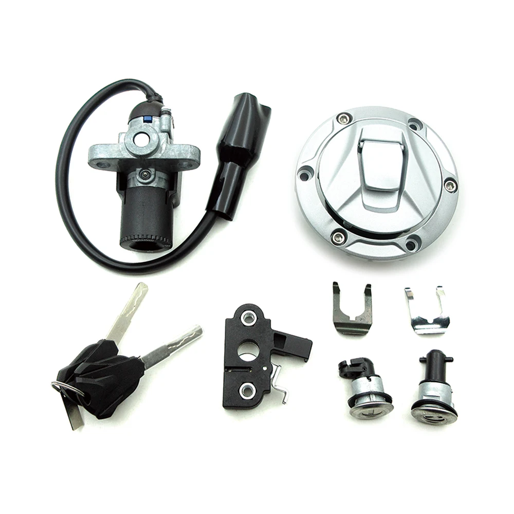 Motorcycle-4-Wires-Ignition-Switch-Locks-Gas-Fuel-Petrol-Tank-Cap-Cover ...