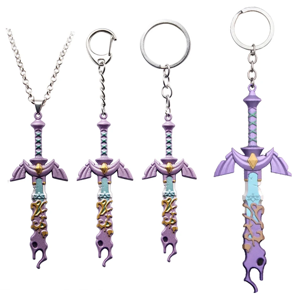 Zeldas Master Sword Modelo Chaveiro L Grimas Do Reino Pingente De Metal