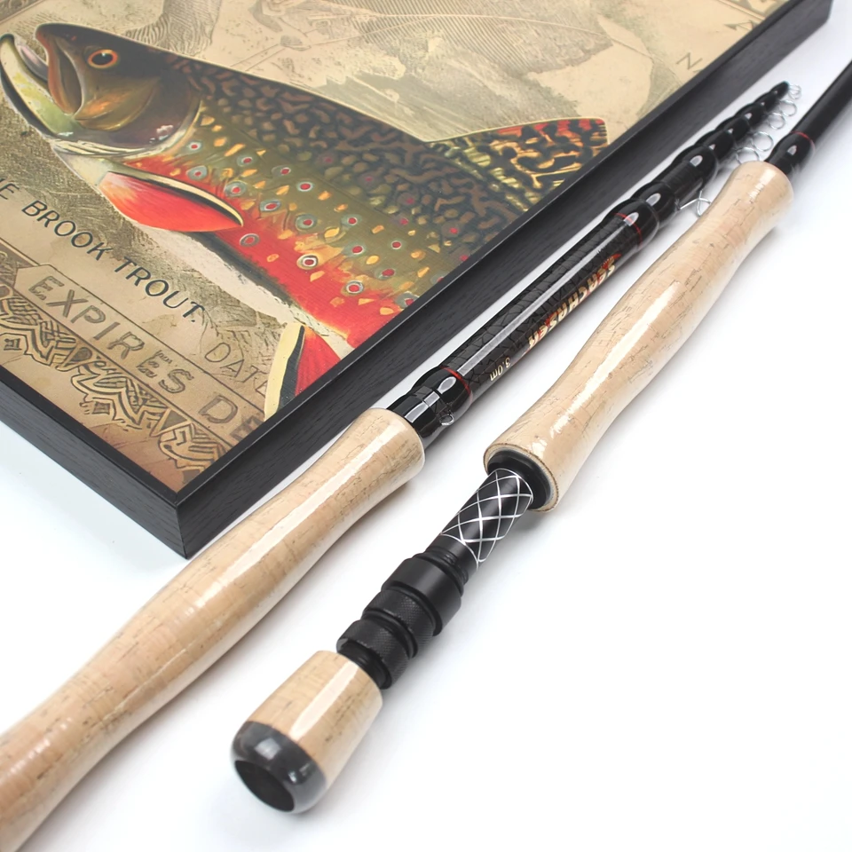 NEW-2-1M-2-4M-2-7M-3-0M-telescopic-Fly-Fishing-Rod-Portable-Carbon ...