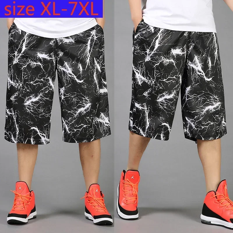 New Arrival Fashion Large Oversized Men Loose Summer Print Mens Shorts ...
