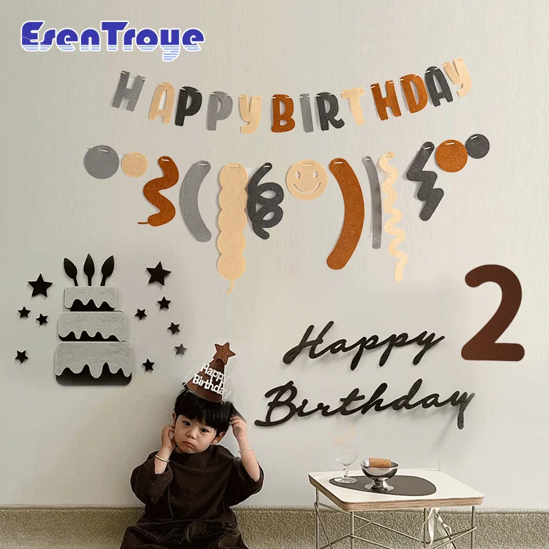 Felt-Birthday-Party-Decoration-Cake-Numbers-Letters-Wall-Stickers ...