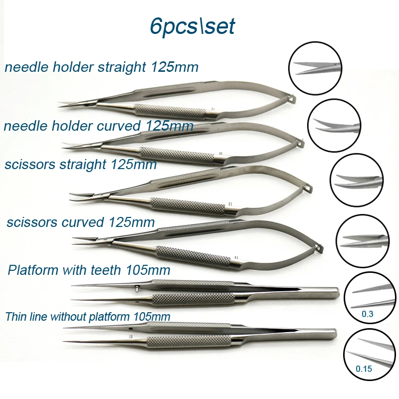 Stainless-Steel-Needle-Holding-Forceps-Pliers-Scissors-Platform-Forceps ...