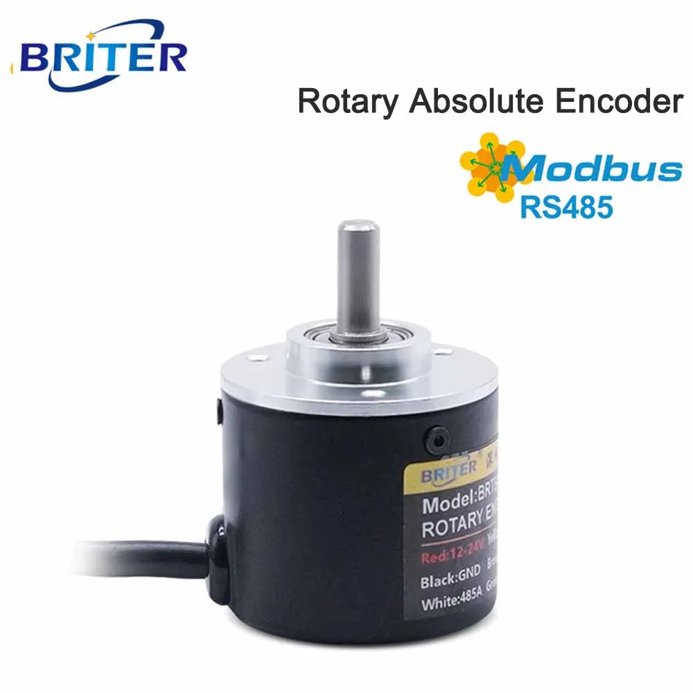 RS485-Modbus-RTU-Briter-absolute-rotary-encoder-38-6mm-shaft-singleturn-multiturn-Angle-Speed ...