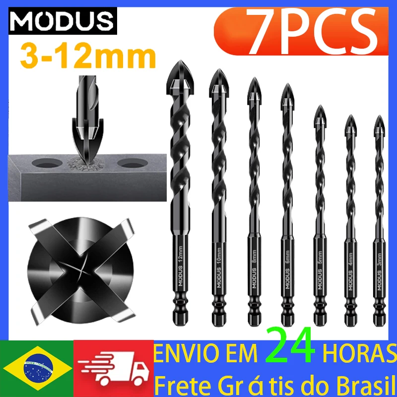 Modus Electric Screwdriver Cross Bits Set Carbide Drill Tools For Glass ...