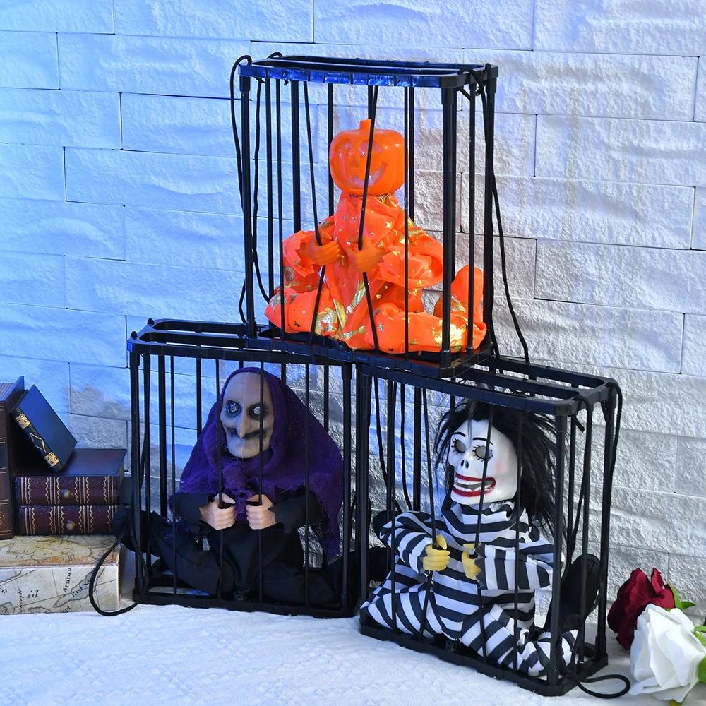 Halloween-Electric-Luminous-Cage-Ghost-Simulated-Pumpkin-Witch-Hanging ...