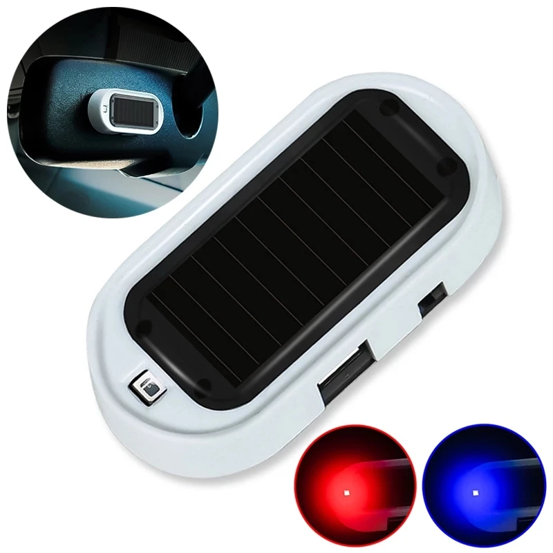 Car-Fake-Security-Light-Solar-Powered-Simulated-Dummy-Alarm-Wireless ...