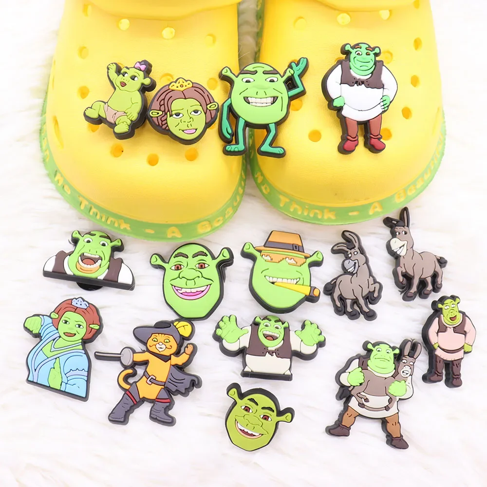 Zapatos-de-PVC-de-dibujos-animados-de-Shrek-Donkey-Princess-Fiona-Puss ...