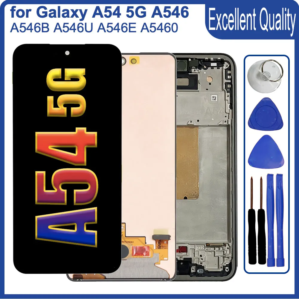 Tested-AMOLED-A54-5G-LCD-For-Samsung-Galaxy-A54-5G-A546B-LCD-Display ...