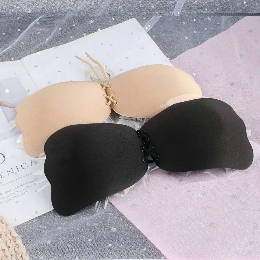 Sexy-Sujetador-Women-s-bra-Invisible-Push-Up-Bra-Self-Adhesive-Silicone-Seamless-Front-Closure ...