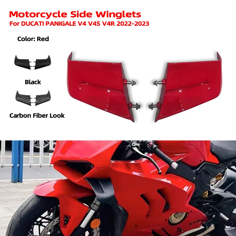 For DUCATI PANIGALE V4 V4S V4R 2022 2023 Motorcycle ABS Fixed Wing ...