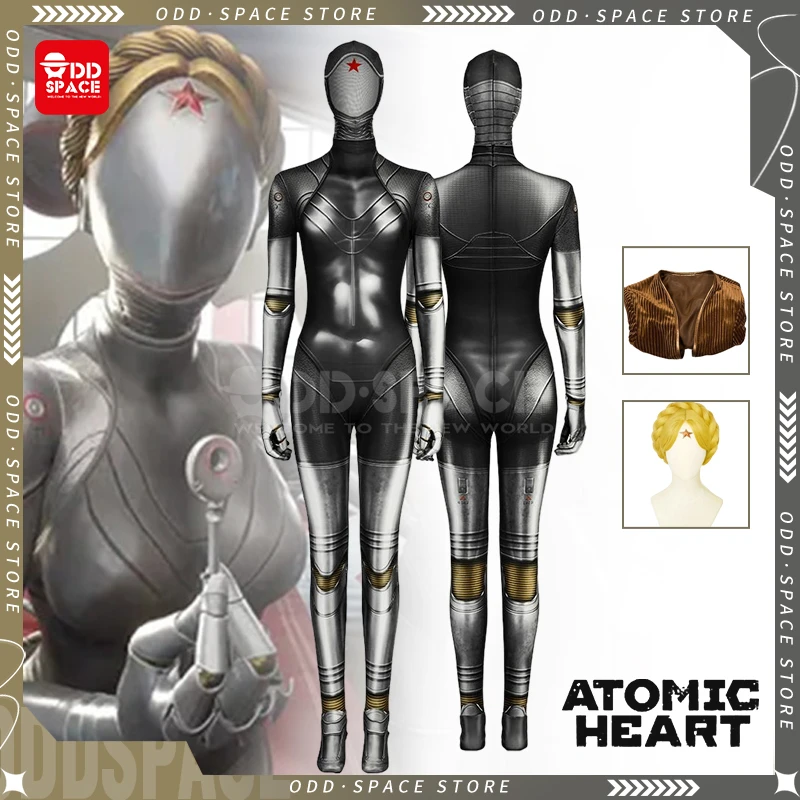 Atomic Heart Cosplay Costume Robot Twins Cosplay Jumpsuit Game Left And ...
