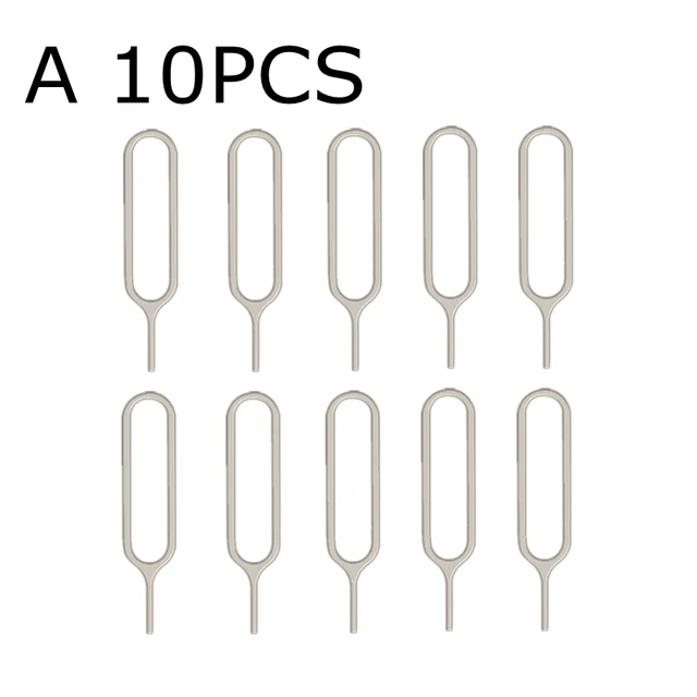 100PCS Metal Eject Sim Card Tray Open Pin Key Tool for IPhone 14 13 ...