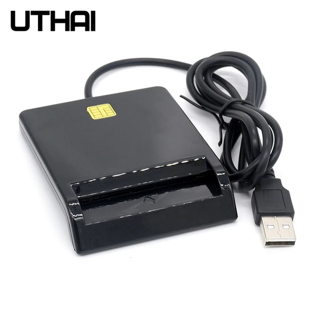UTHAI X01 USB Smart Card Reader For Bank Card IC/ID EMV card Reader ...