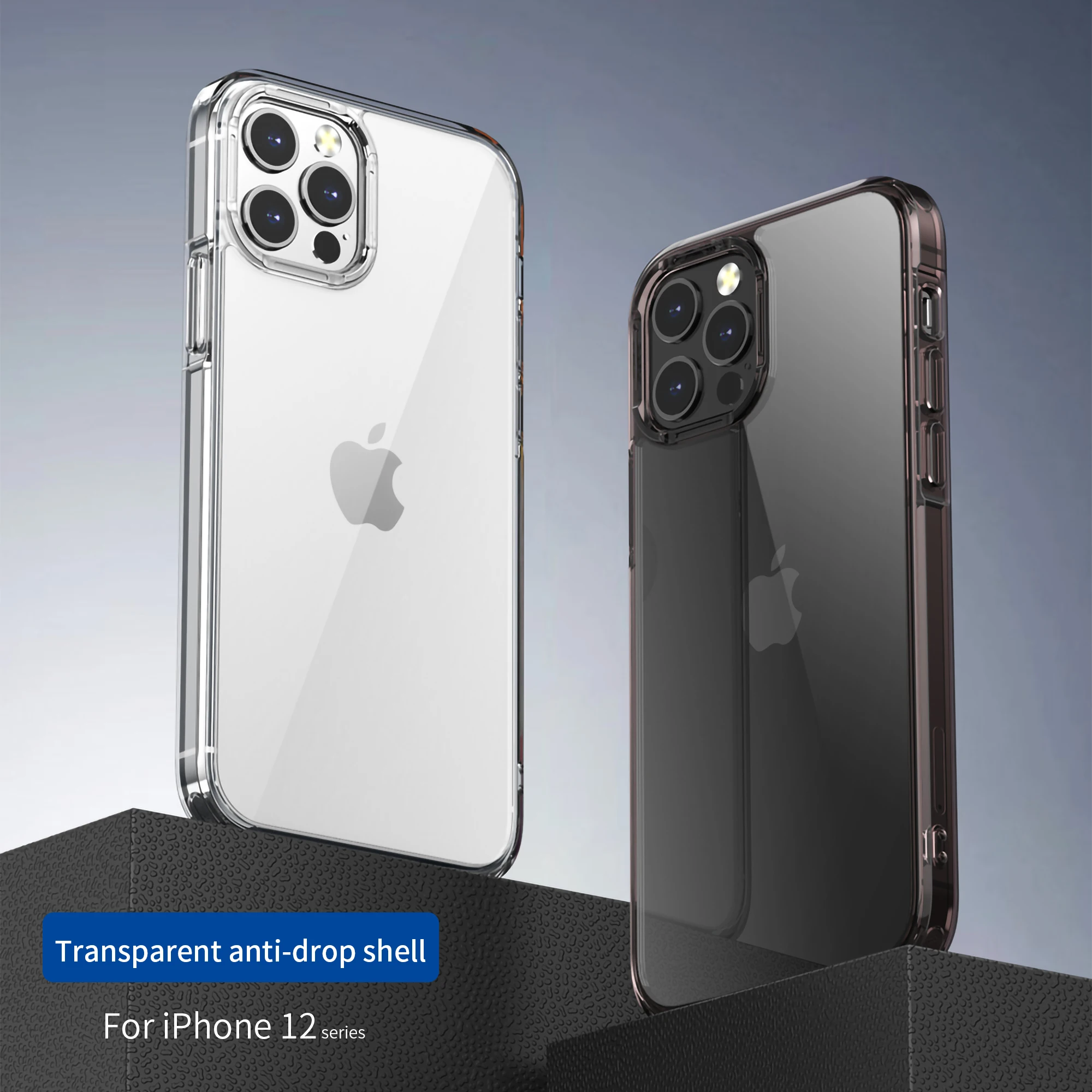 IPAKY-for-iPhone-12-Case-12-Pro-Mini-TPU-PC-Crystal-Clear-AirBag ...