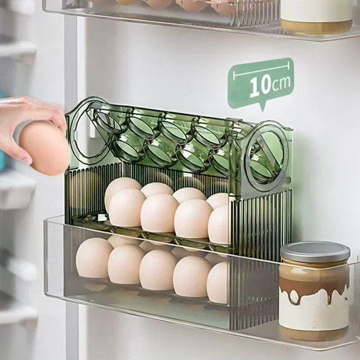 Acryl-Egg-Fridge-Storage-Box-Multi-Layer-Tray-Organizer-with-Convenient ...