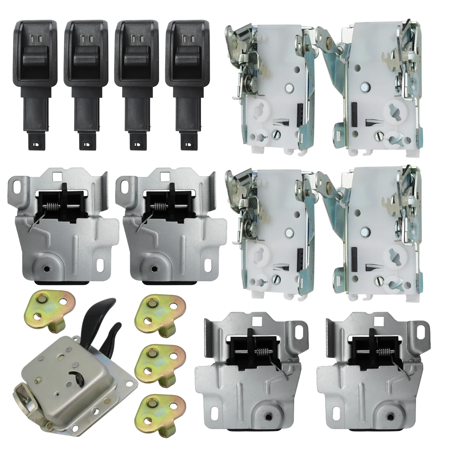 Door-Lock-Lock-Button-Kit-Striker-Inner-Handle-For-Land-Rover-Defender ...