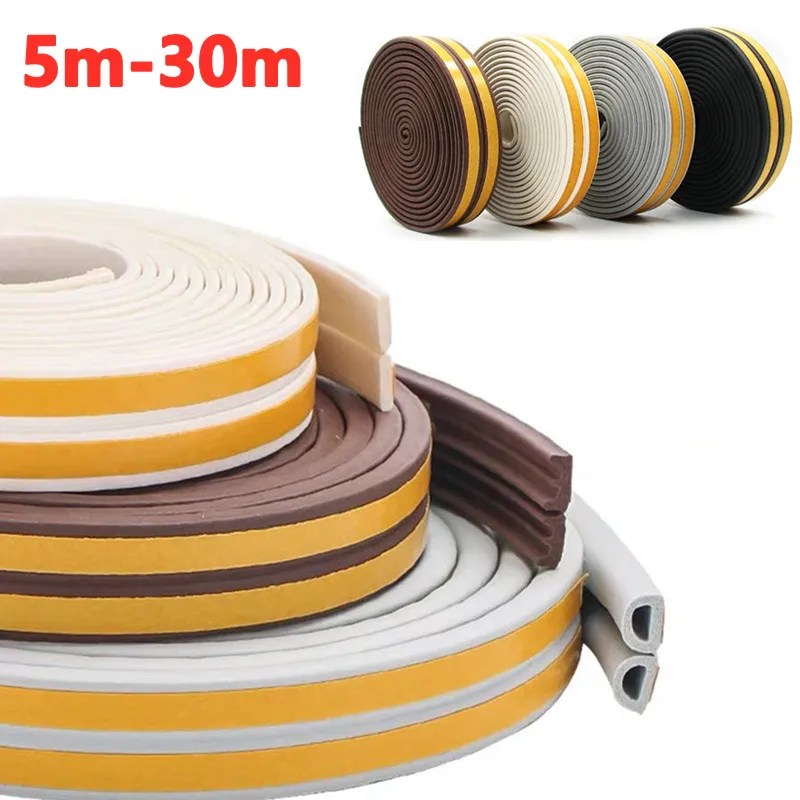 Door-window-sealing-strip-Self-Adhesive-Rubber-Seal-Foam-Tape-Window ...