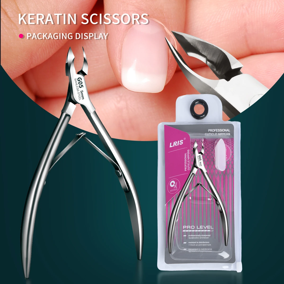 Professional-Cuticle-Trimmer-Set-Super-Sharp-Dead-Skin-Scissors-For ...