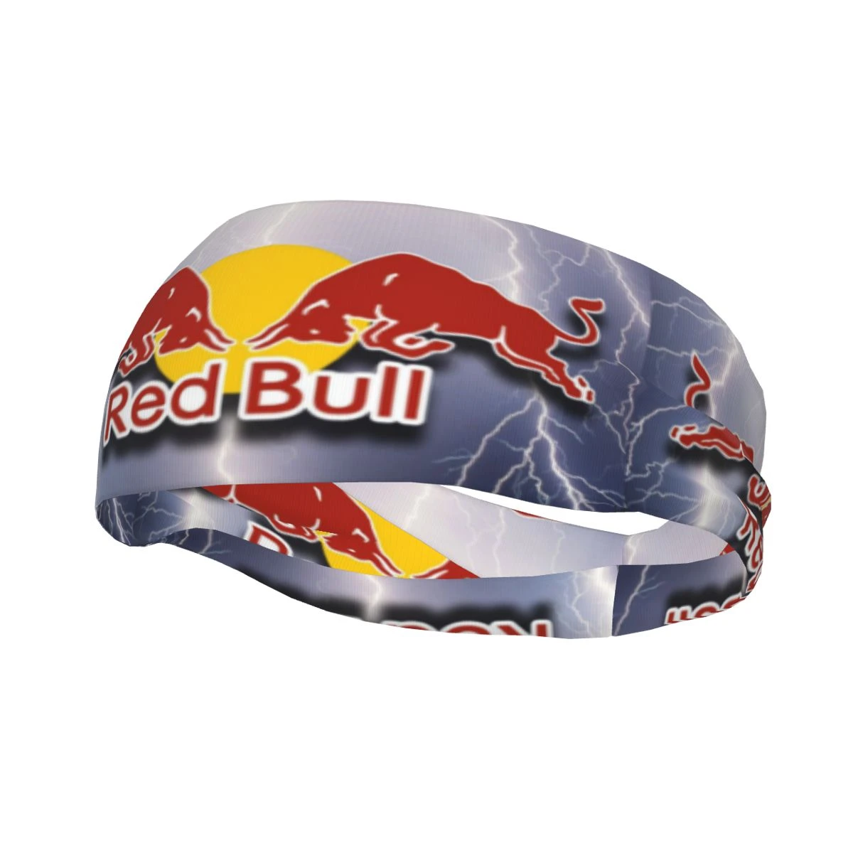 Red Double Bull Men Sweatband Headband Stretch Elastic Workout Tennis ...