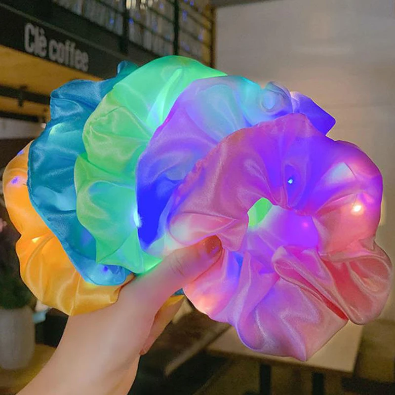 Led-Hair-Scrunchies-Girls-Hairband-3-Light-Modes-Party-Dance-Ball ...