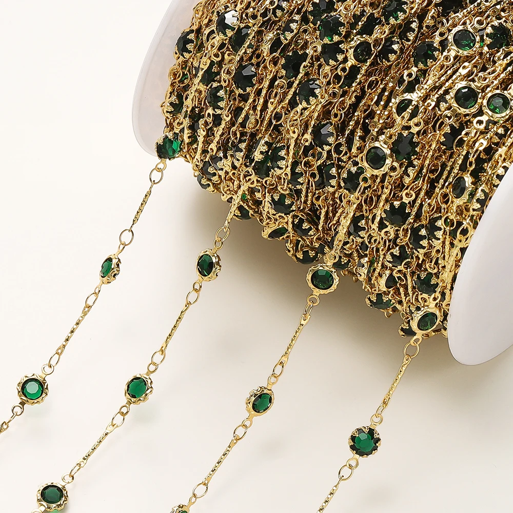 1Meter/Pack 6.5MM 14/18K Gold Plated Metal Brass Round Shape Chains For ...