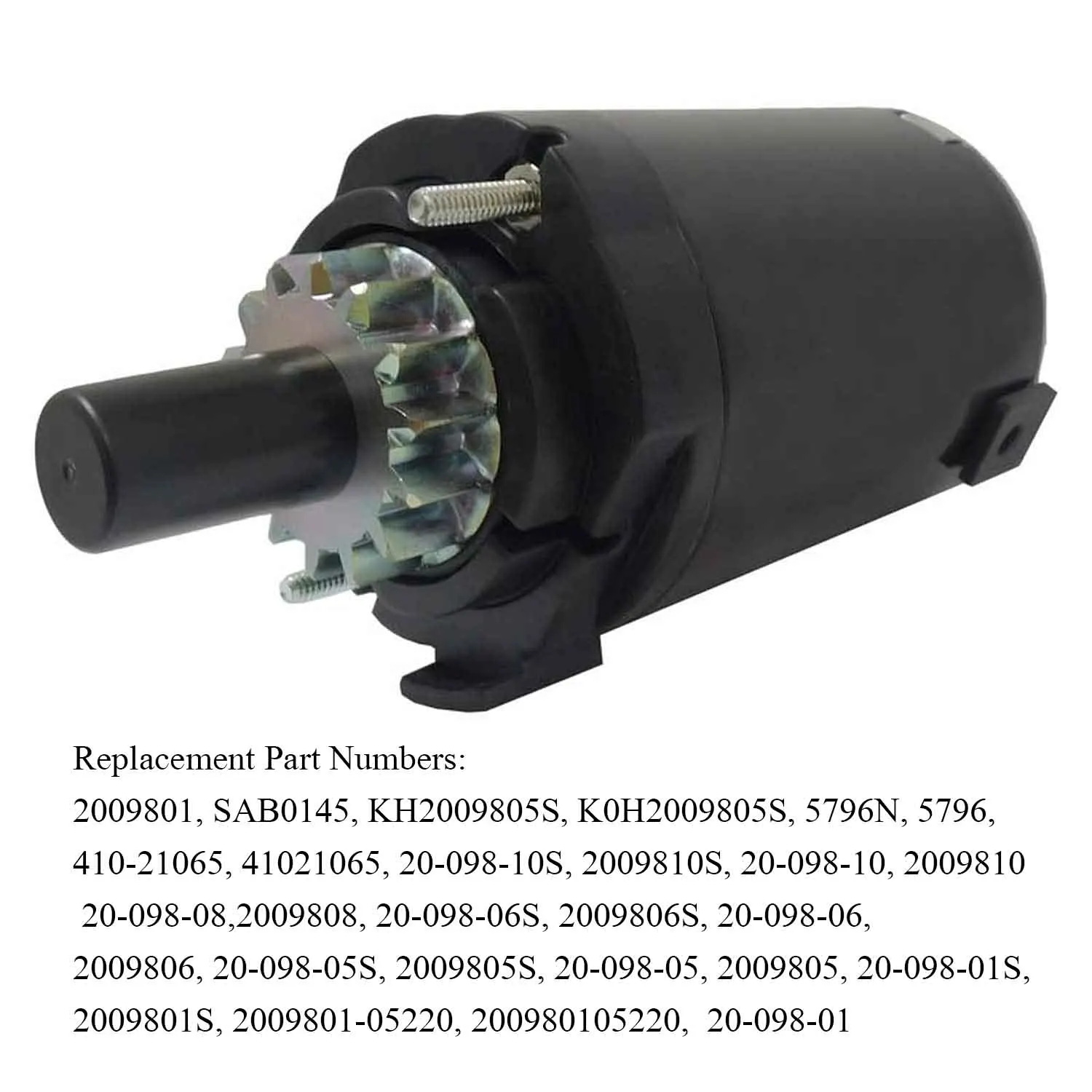 Starter Compatible With Kohler 18 19 21 HP 20-098-01 20-098-01S 20-098 ...