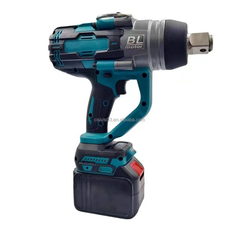 3/4 Powerful Brushless Electric Wrench Motor 21V Cordless Impact Wrench ...