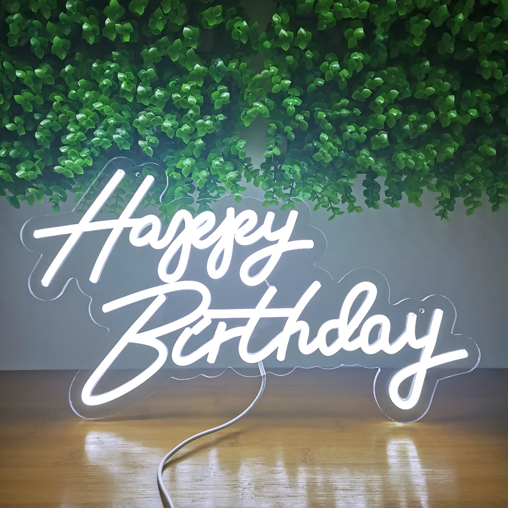 Happy Birthday Lighted Sign