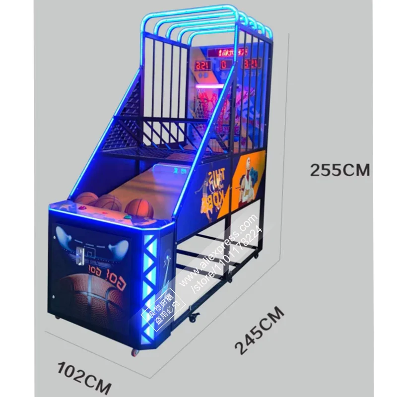 Adults-Throwing-Ball-Coin-Operated-Street-Basketball-Games-Indoor ...