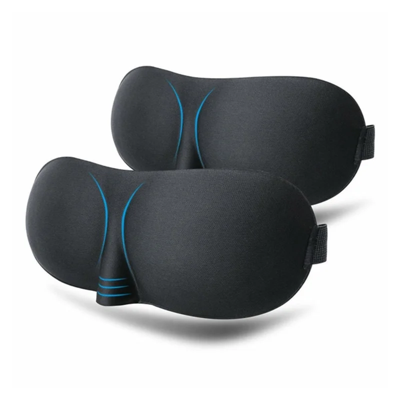 3D-Sleeping-Mask-Eyepatch-Block-Out-Light-Soft-Paded-Sleep-Rest-Relax ...