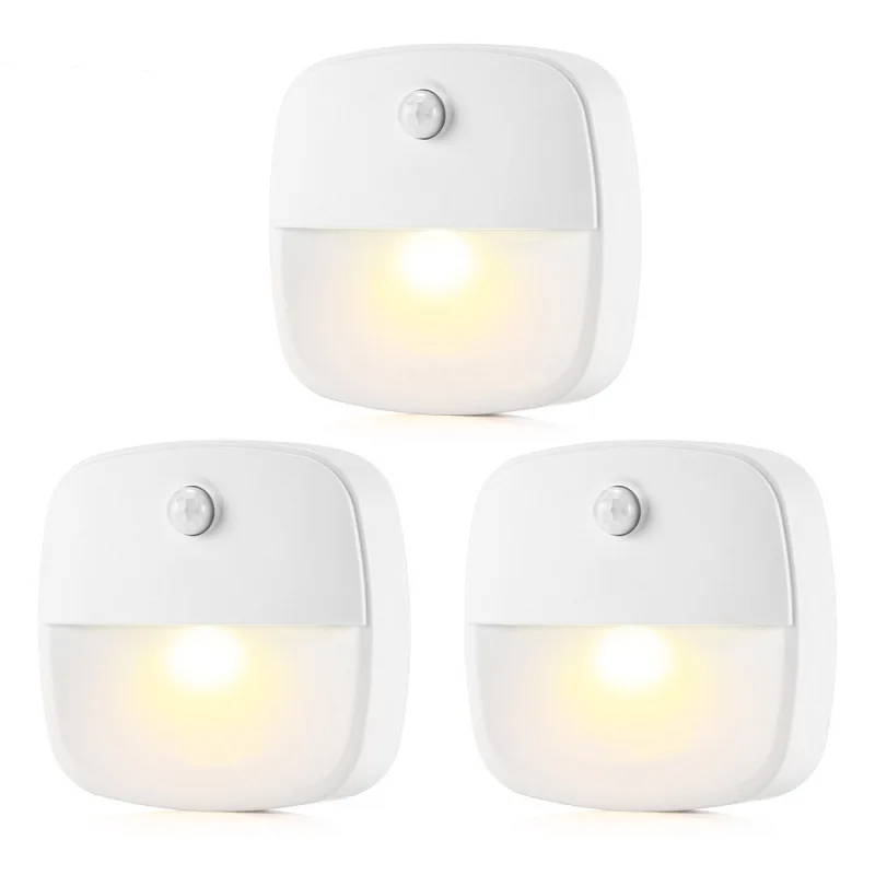 1pcs LED Night Light Wireless Motion Sensor Lights Corridor Closet ...