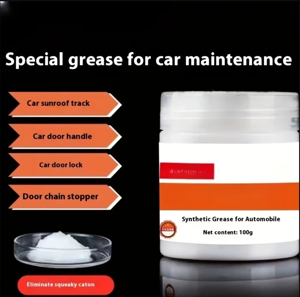 Car Sunroof Track Lubricating Grease 100g White Car Lubricant Oil ...