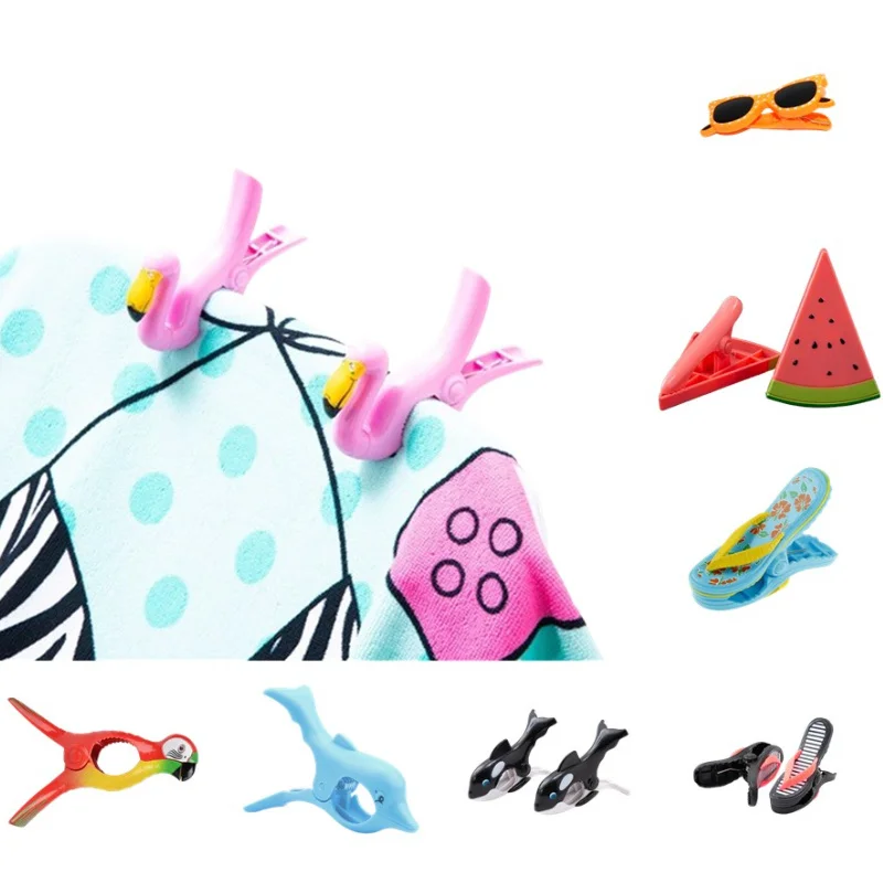 Cute-Animal-Beach-Towels-Clips-for-Sunbeds-Large-Size-Plastic-Sun ...
