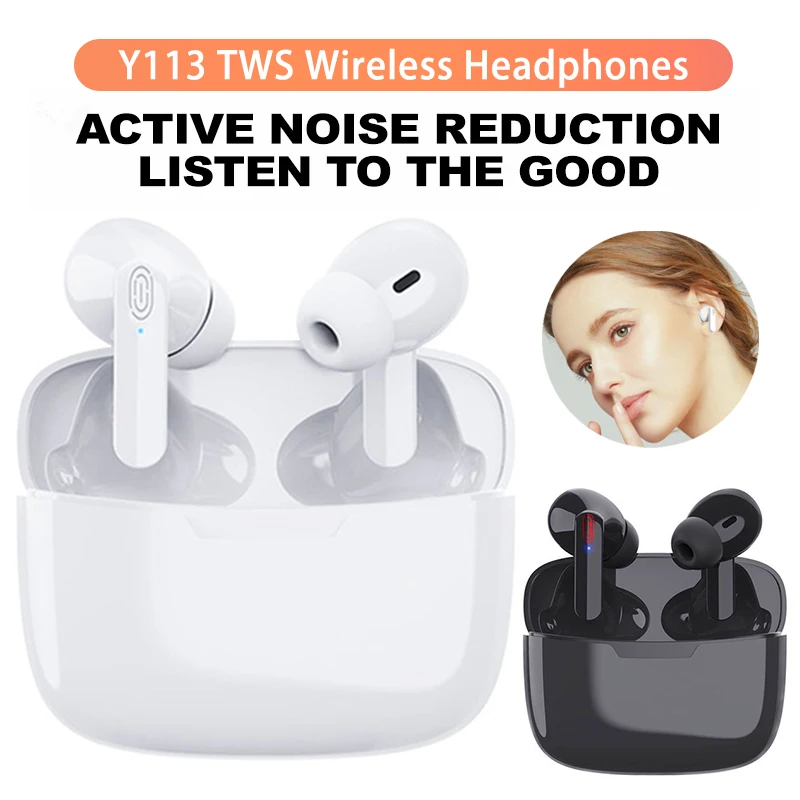 Y113 tws bluetooth 5.0 fones de ouvido com cancelamento ruído alta ...
